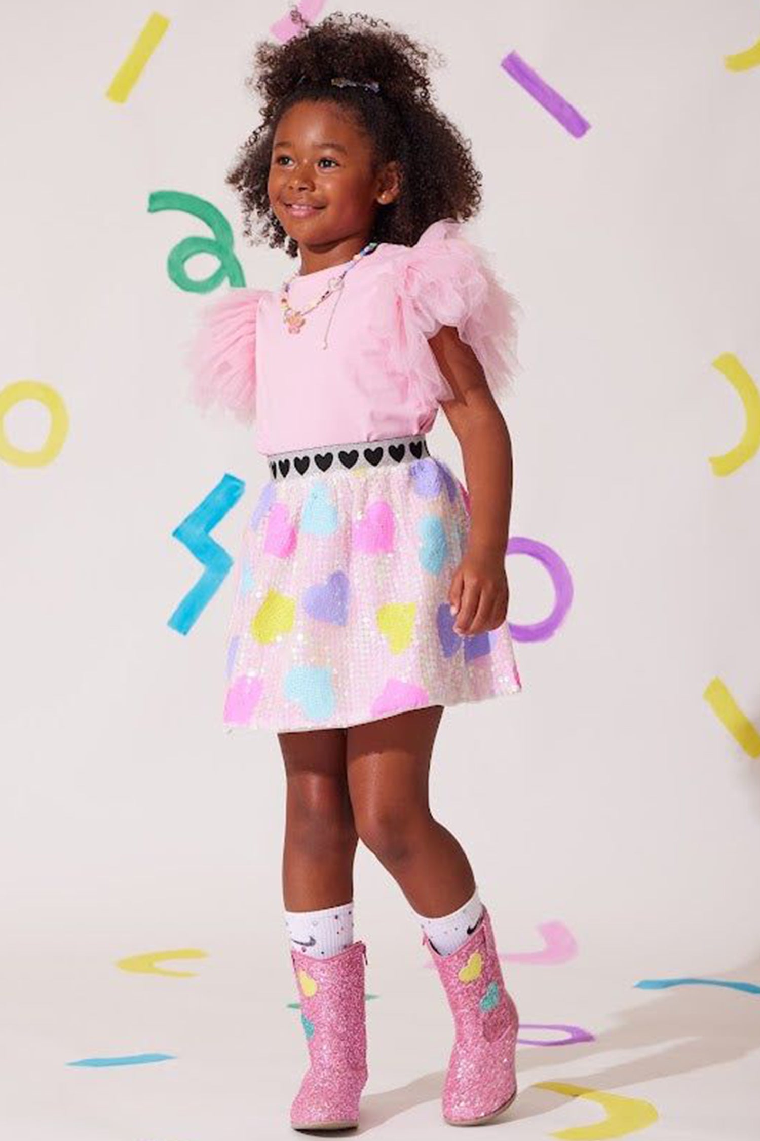 Candy Hearts Sequin Skirt – Me & Kay